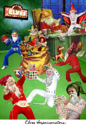 4417 - Elves Impersonators - Greeting Cards from Cara Scissoria